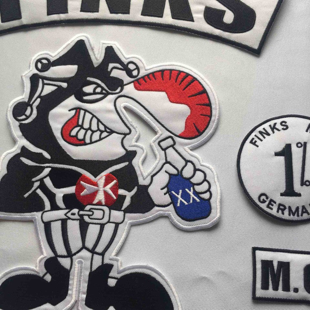 FINKS GERMANY MC Biker Patch Set Iron On Vest Jacket – ASTROSHADEZ.COM